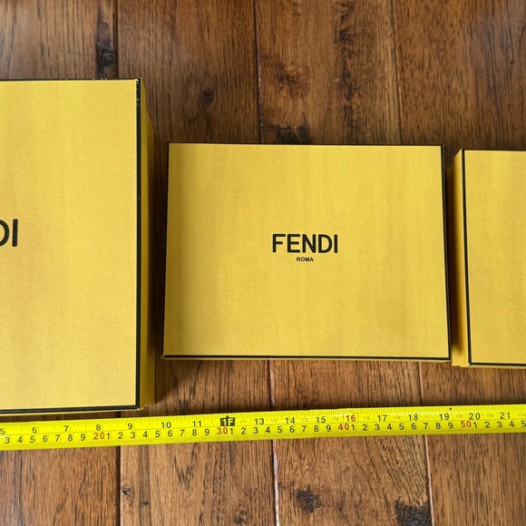 Fendi | Storage & Organization | Fendi Yellow Storage Boxes Set | Poshmark